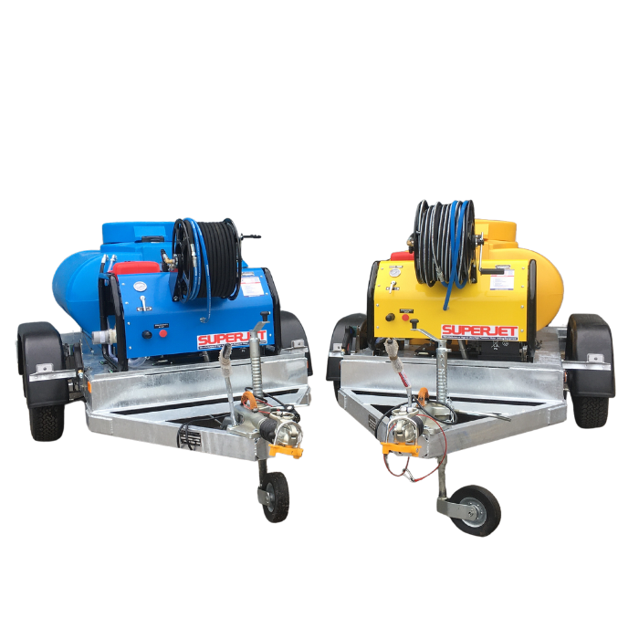 superjet drain cleaning bowser petrol trailer jetter